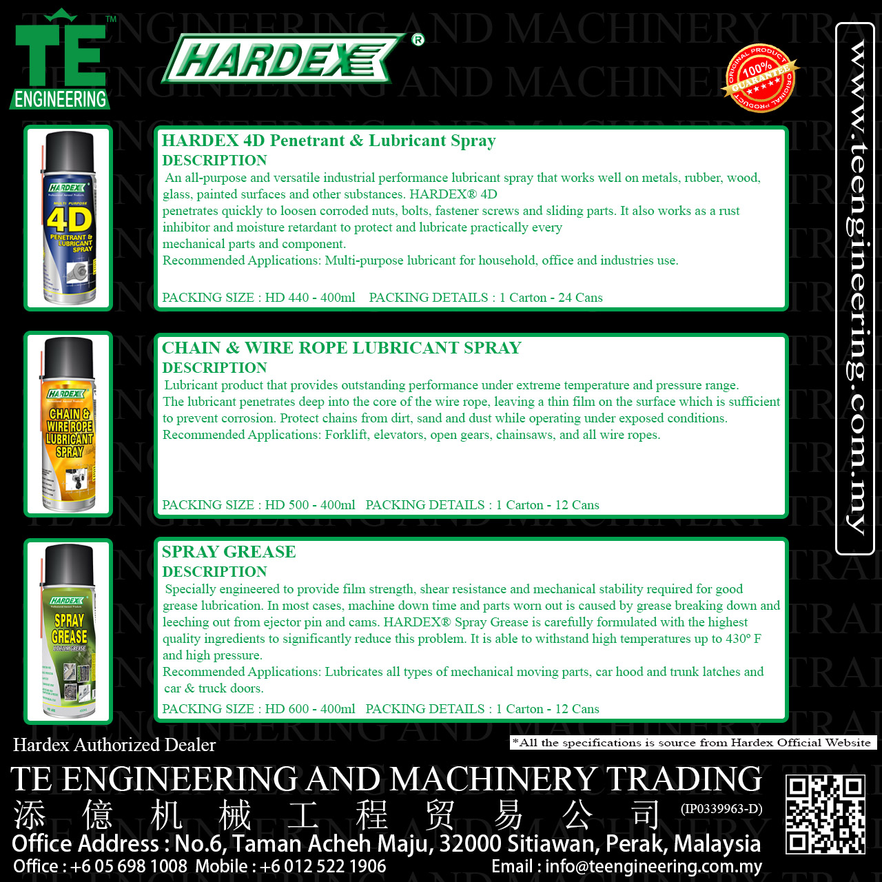 Hardex Products | TE Engineering