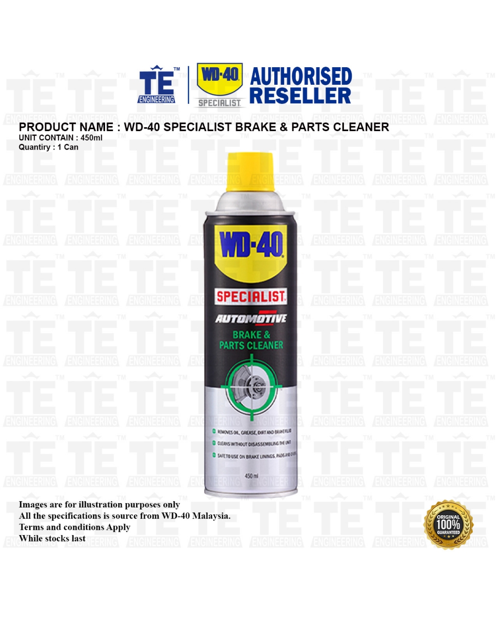 WD-40 Specialist Automotive Brake & Parts Cleaner | TE Engineering