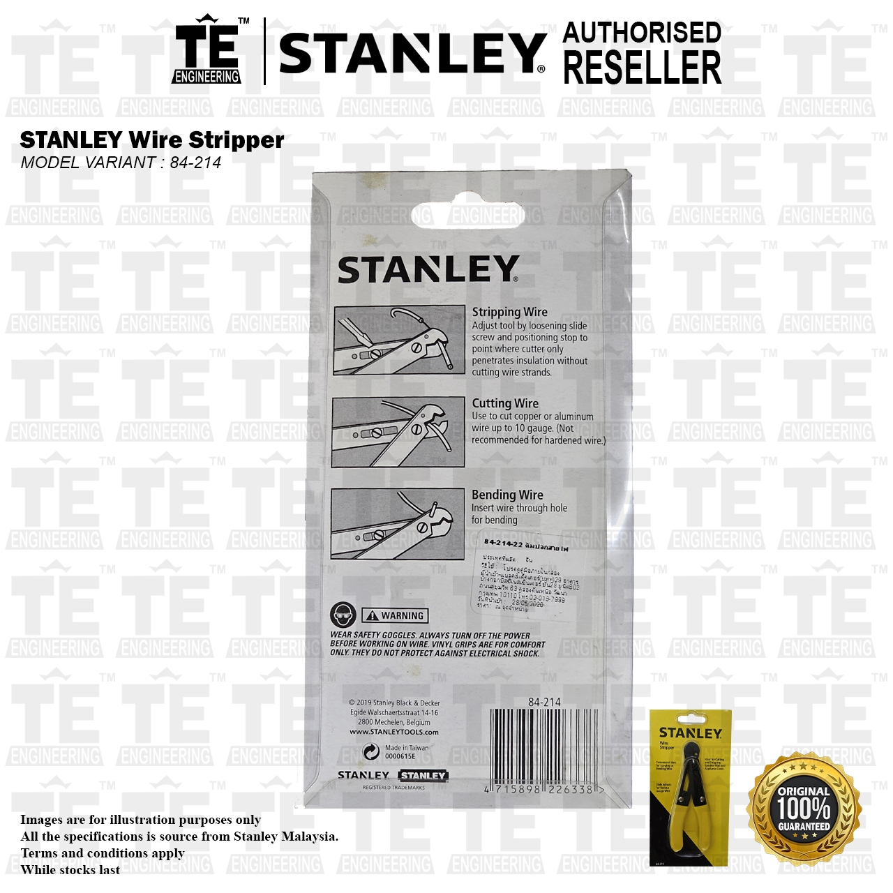 STANLEY Wire Stripper 84-214 | TE Engineering