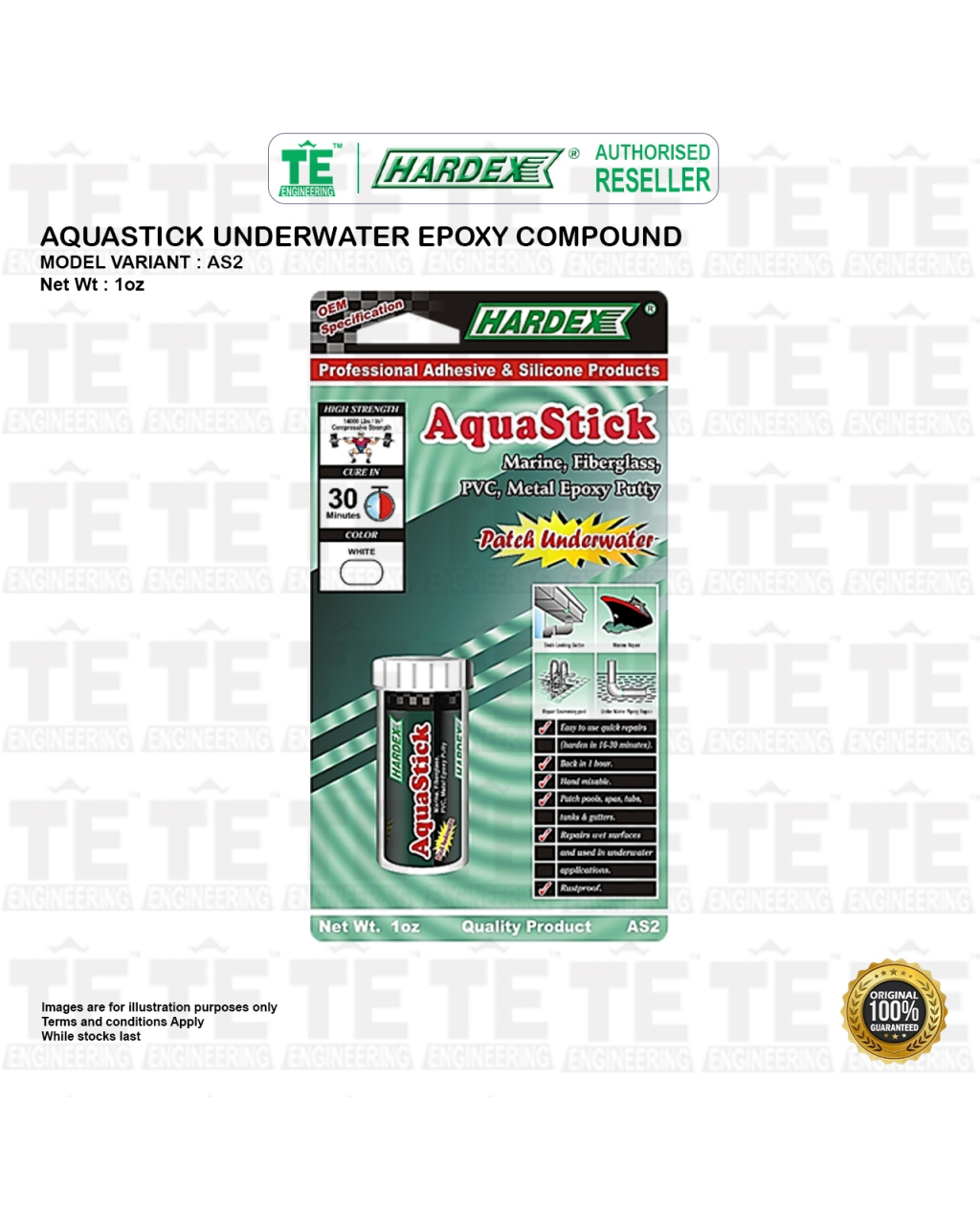 HARDEX AQUASTICK UNDERWATER EPOXY COMPOUND | TE Engineering