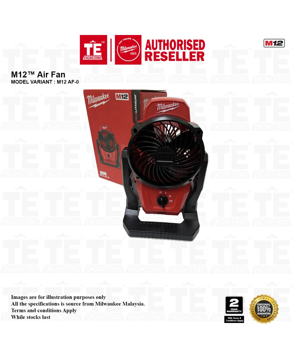 Milwaukee M12 Air Fan | TE Engineering