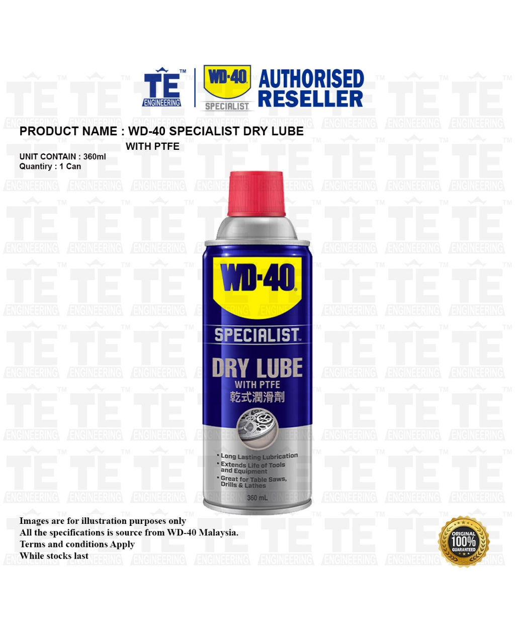 WD-40 SPECIALIST® DRY LUBE | TE Engineering