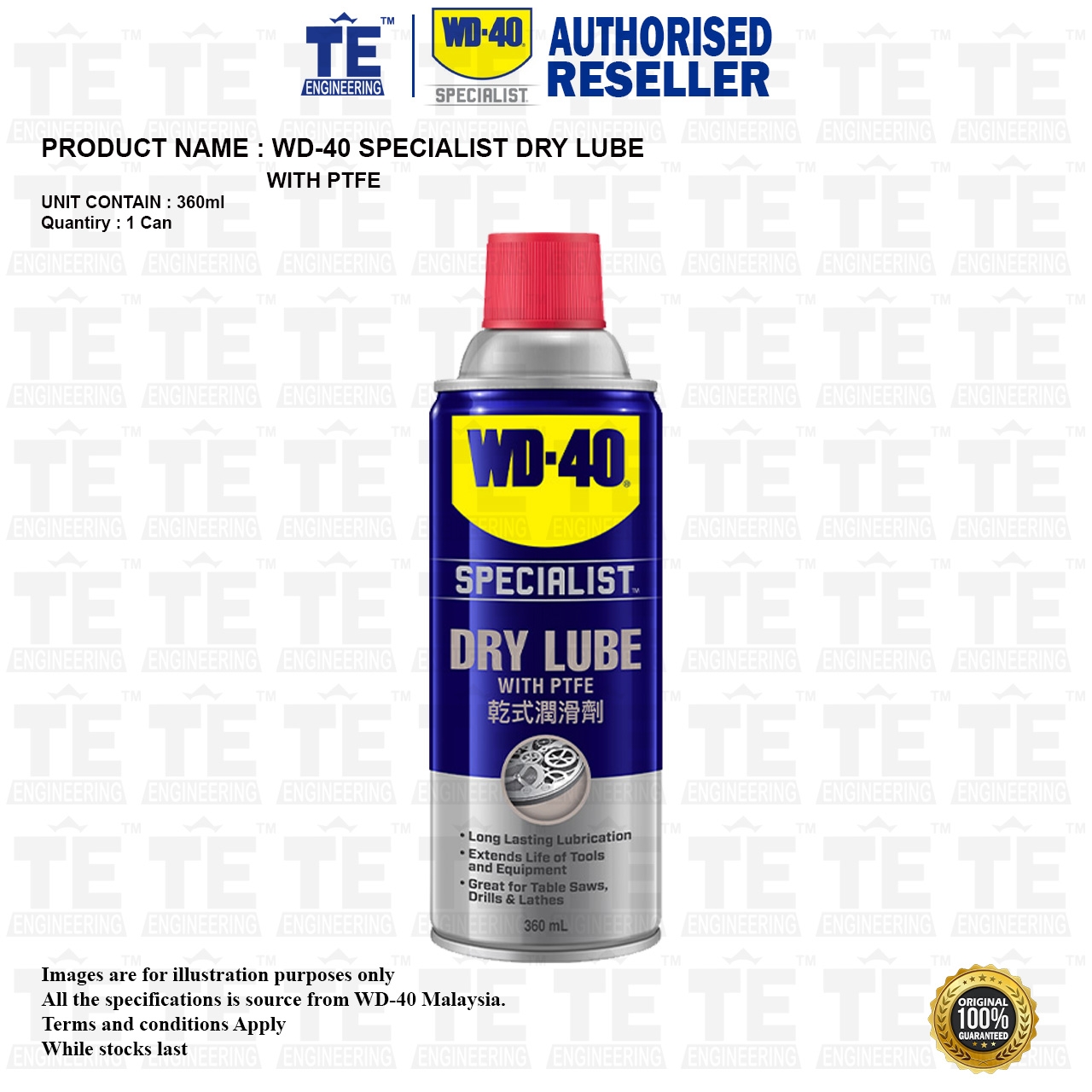 WD-40 SPECIALIST® DRY LUBE | TE Engineering