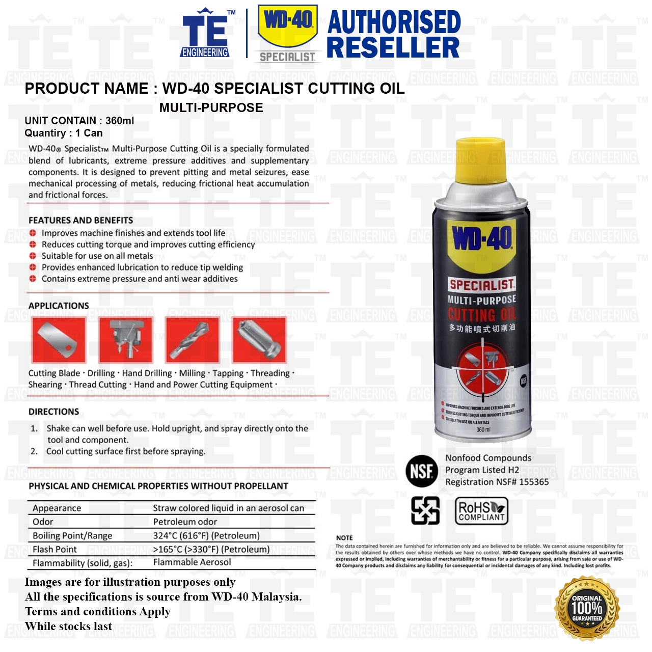 WD-40 SPECIALIST® CUTTING OIL | TE Engineering