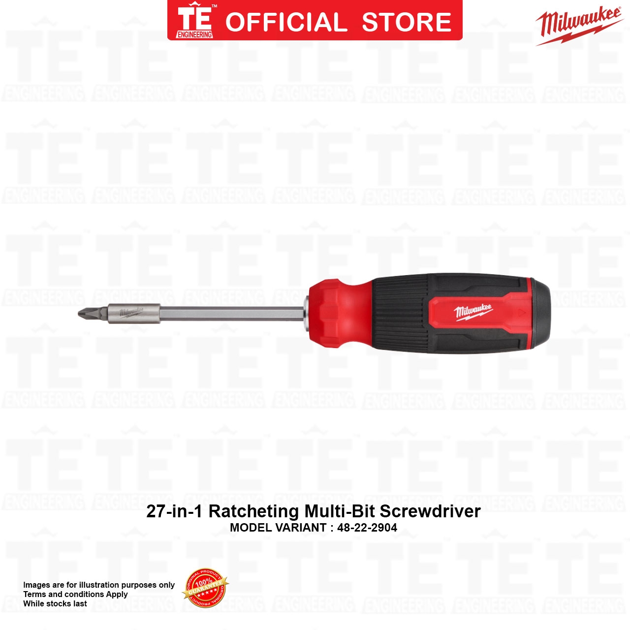 MILWAUKEE 27-in-1 Ratcheting Multi-Bit Screwdriver | TE Engineering
