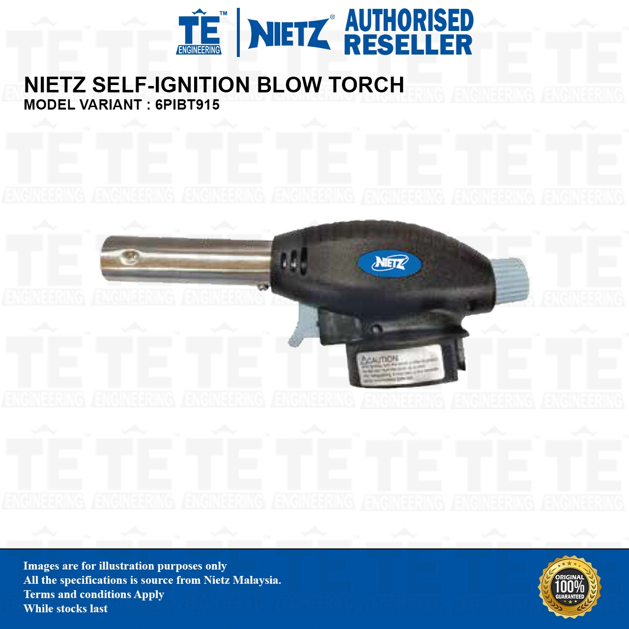 NIETZ SELF-IGNITION BLOW TORCH 6PIBT915 | TE Engineering