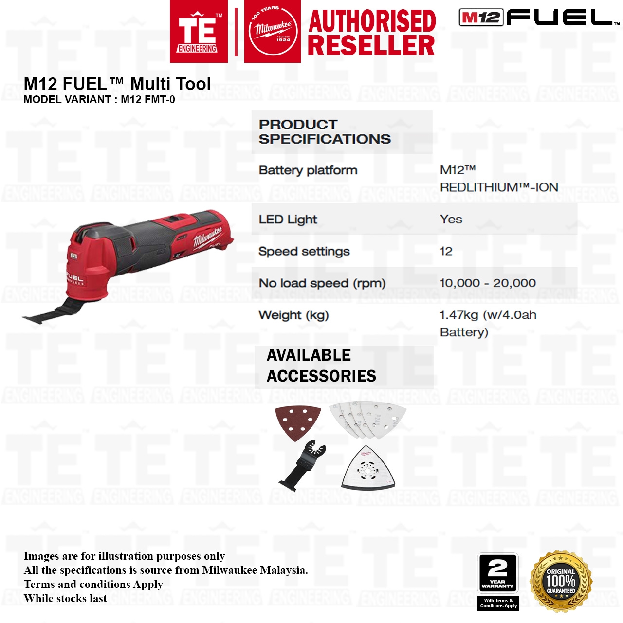 Milwaukee M12 FUEL™ Multi Tool | TE Engineering