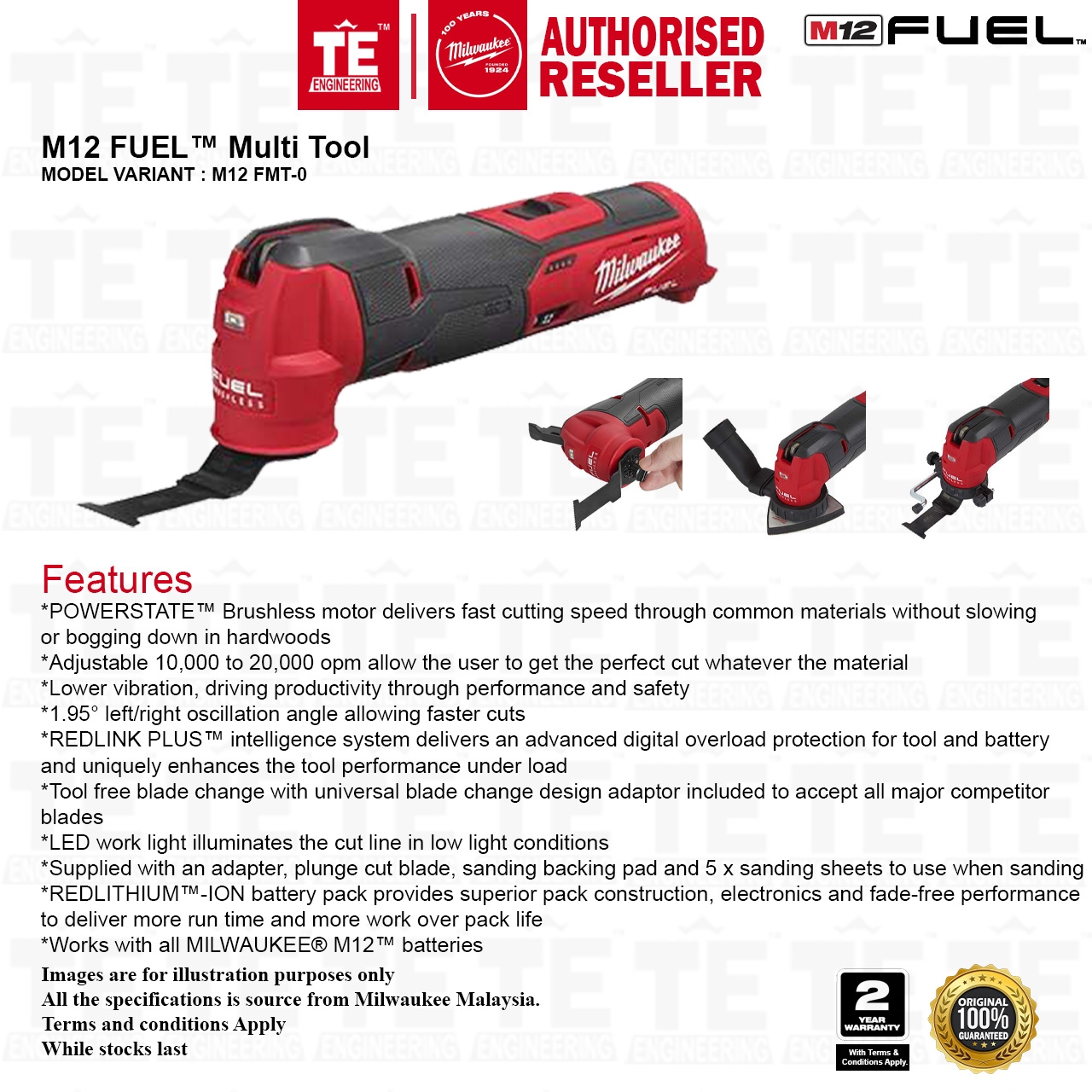 Milwaukee M12 FUEL™ Multi Tool | TE Engineering